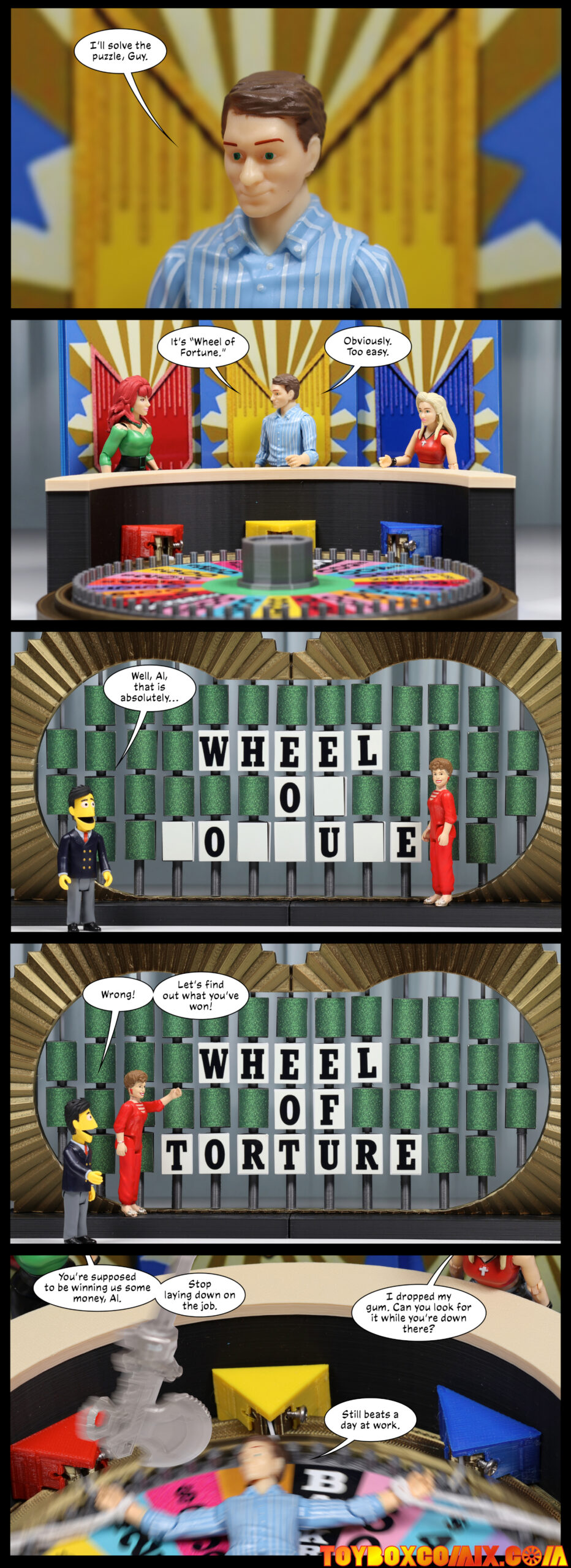 Getting My Money’s Worth Out of This Wheel of Fortune Set – Toy Box Comix